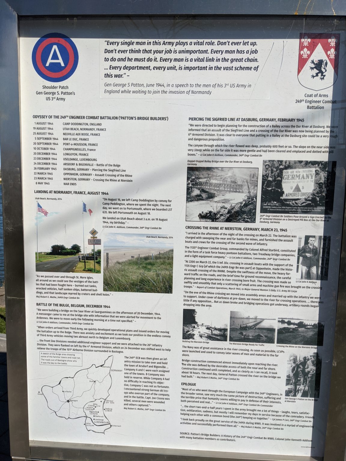 75th Anniversary of Patton Crossing the Rhein – Palatinate Chapter, NSDAR